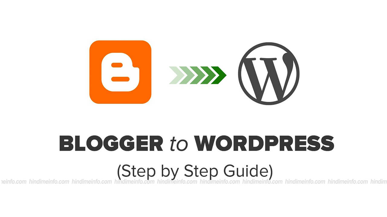 Blogger Se Wordpress me kaise Switch kare? Bina kisi loss ke - HindiMeInfo